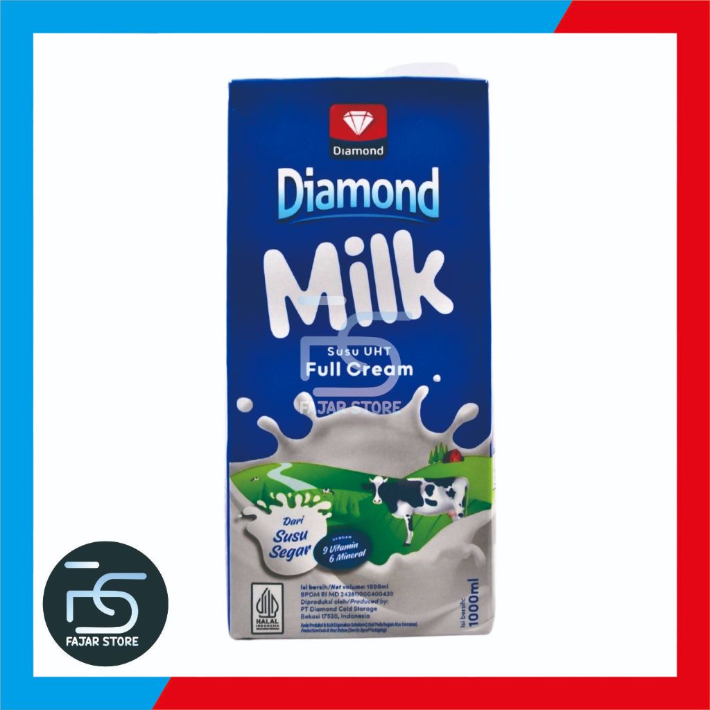 Jual DIAMOND UHT FULL CREAM 1 LITER | Shopee Indonesia