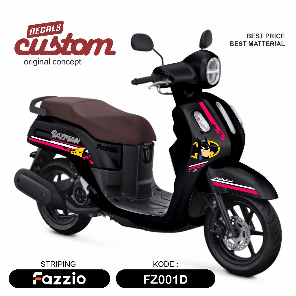 Jual stiker yamaha fazzio striping motor yamaha fazzio decal yamaha fazio premium fazzio variasi ...