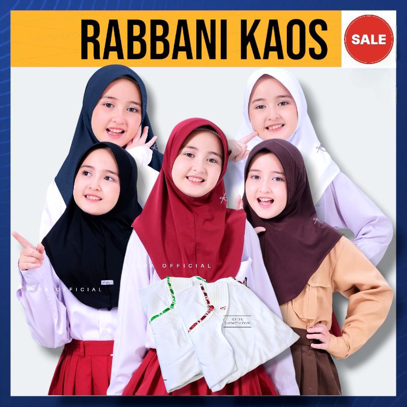 Jual Kerudung Jilbab Rabbani Sekolah Pramuka Anak SD SMP SMA MI ...