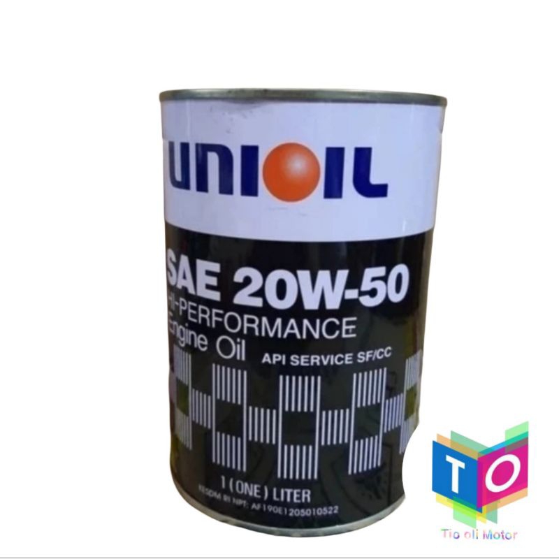 Jual Unioil 20W-50 (1liter) Oli Mesin Unioil / Oli Union | Shopee Indonesia