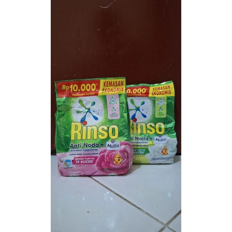 Jual RINSO Detergen Bubuk 10.000 Kemasan 380gr | Shopee Indonesia