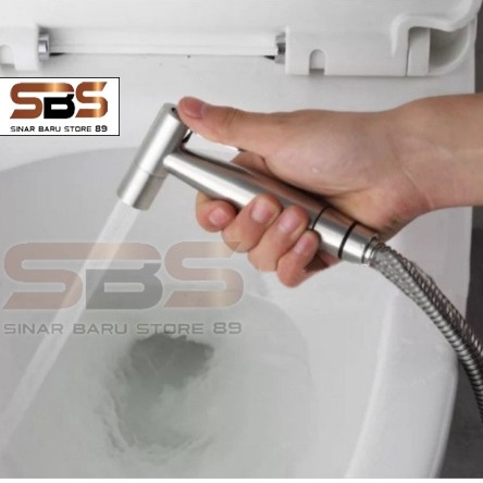 Jual Toilet Shower Jet Washer Bidet Cebok Kloset Closet WC Stainless ...