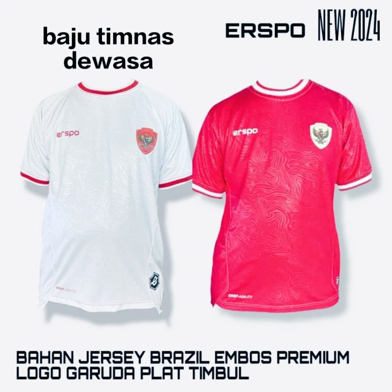 Jual jersey timnas indonesia dewasa 2024 away home red erspo premium ...