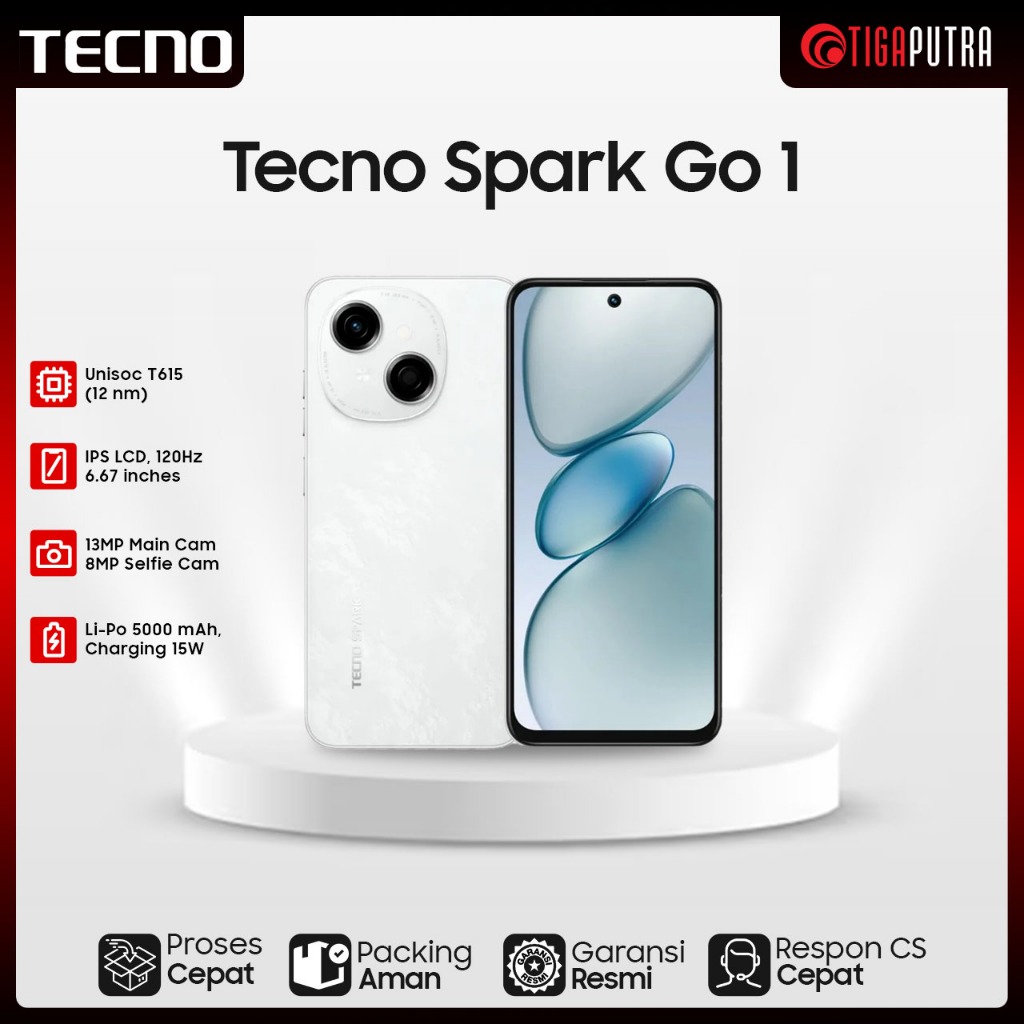 Jual Tecno Spark Go 1 (RAM 3/4GB, ROM 64/128GB, Refresh Rate 120Hz ...