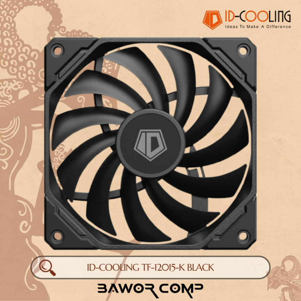 Jual ID-COOLING TF 12015 K Black Slim PWM Fan Case | Fan Casing 120mm ...