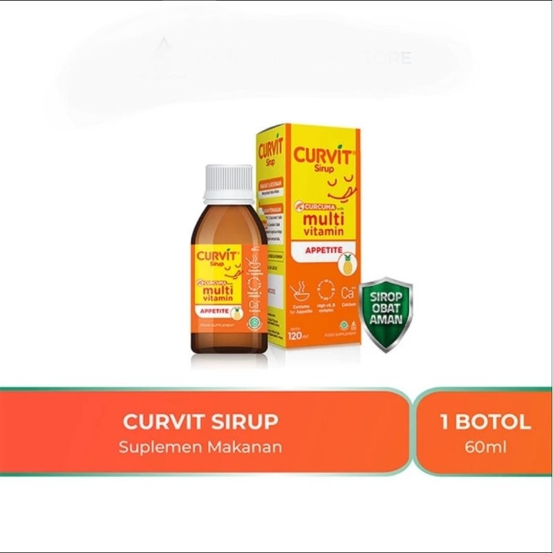 Jual Curvit sirup 60 ml multivitamin | Shopee Indonesia