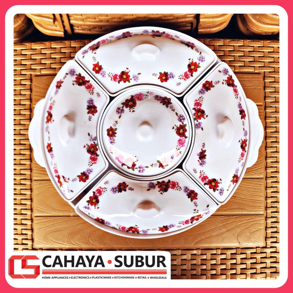 Jual Prasmanan Set Melamin Sea Guna MEISHING DE 35cm Melamin Dng Set ...