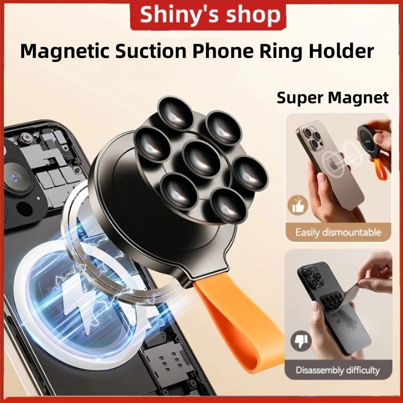 Jual COD] Magnet Suction Phone Ring Holder Magnetic Suction / Alat ...