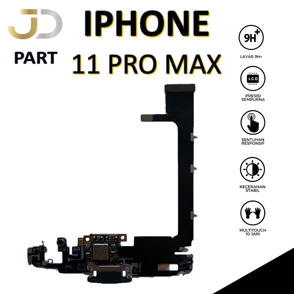 Jual FLEXIBLE CONNECTOR CHARGER + MIC + IC I*PHONE 11 PROMAX | Shopee ...
