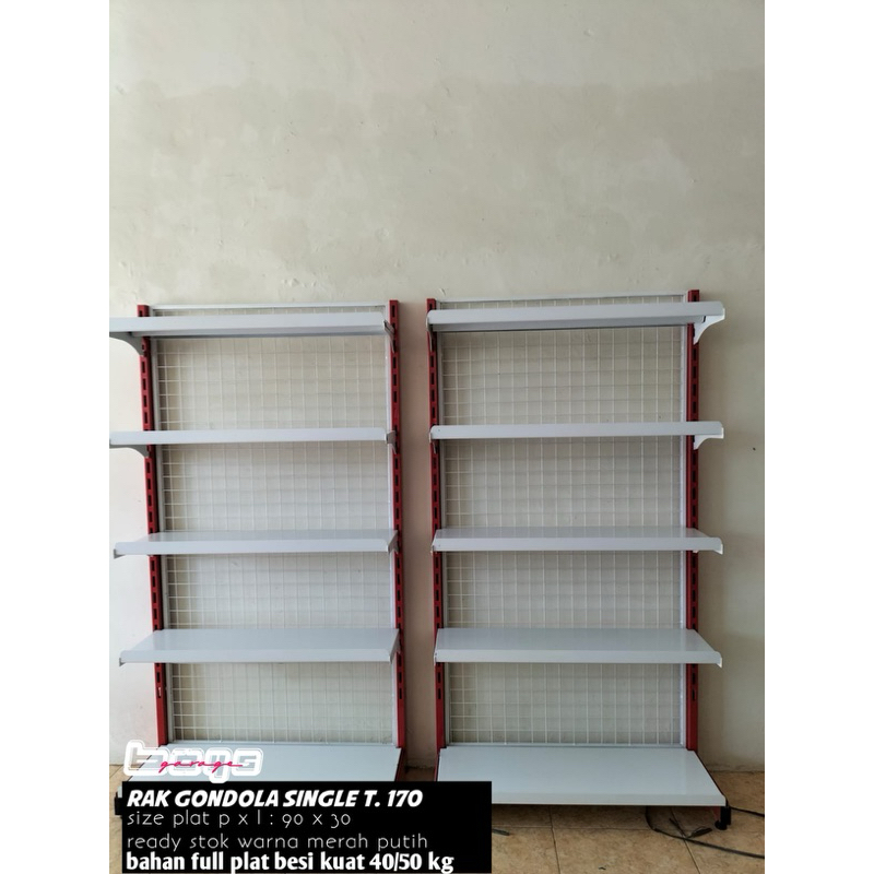 Jual Rak Minimarket Single 5 Susun T. 170 Rak Single minimarket ...