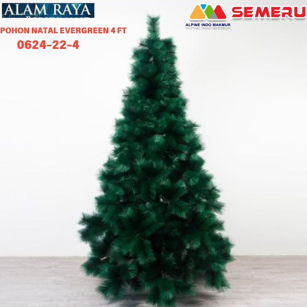 Jual ALAM RAYA POHON NATAL EVERGREEN 4 FT 0624-22-4 | Shopee Indonesia