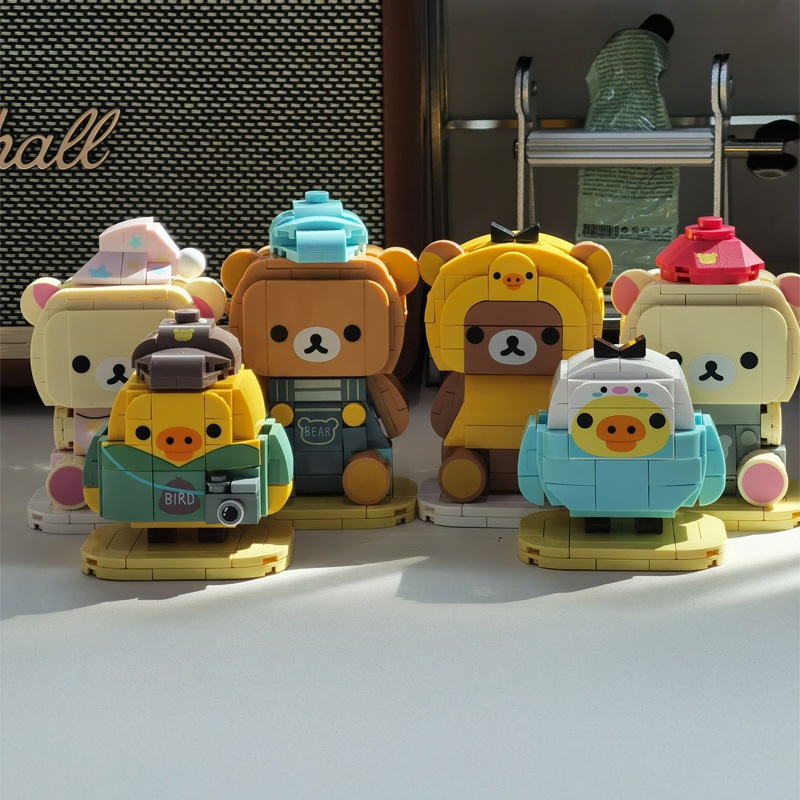 Jual INBRIXX 890001-6 Boneka Blok Bangunan Rilakkuma Lego Blok Susun ...