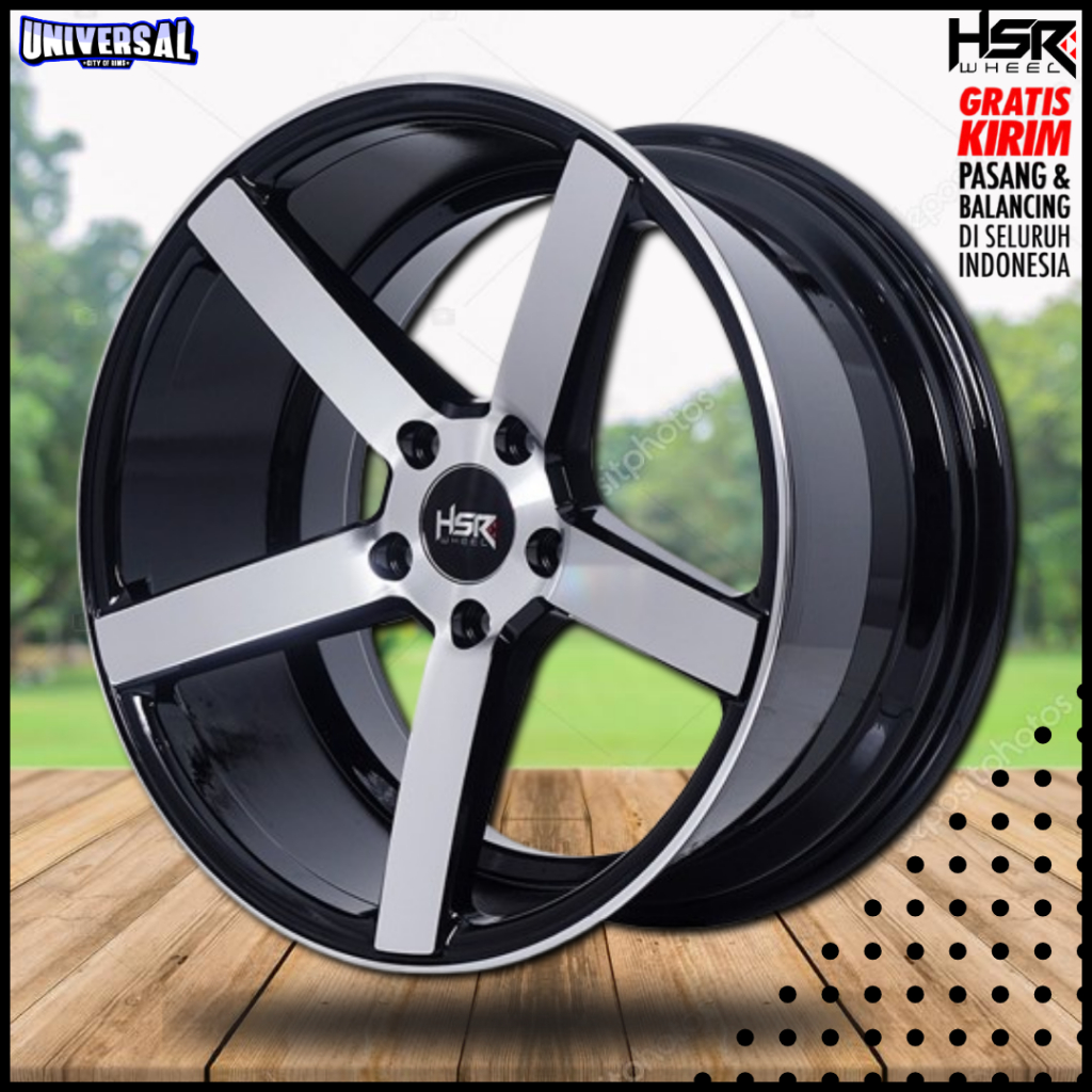 Jual VELG MOBIL RACING HSR MODEL NE3 10296 HSR R18X8/9 H5X114,3 ET40/35 ...
