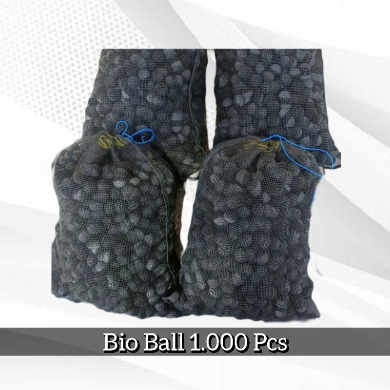 Jual Bio Ball Isi 1.000 Pcs Plus Kantong Waring Bioball Media Filter ...