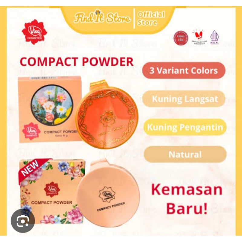 Jual Viva Compact Powder Gold 19gr | Shopee Indonesia