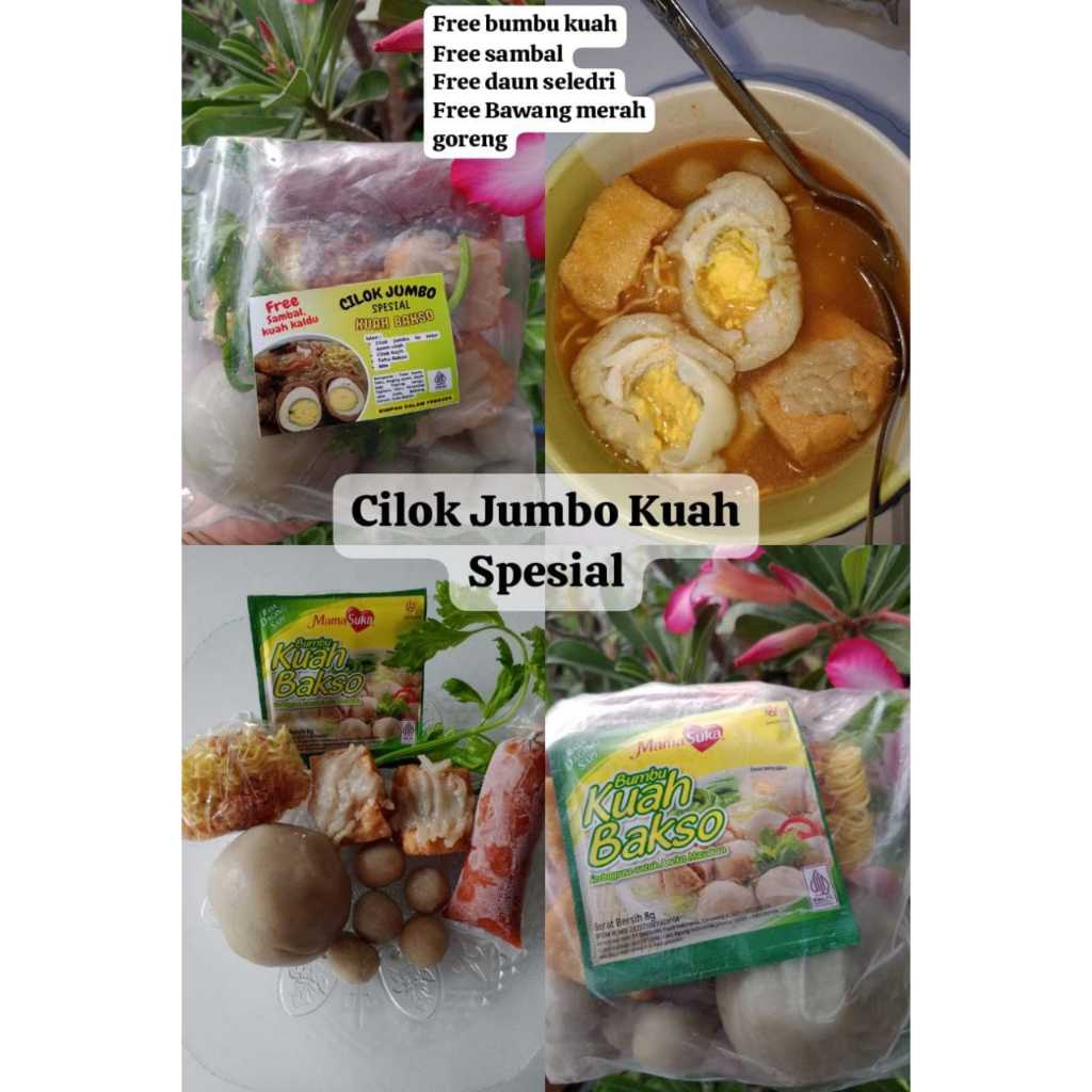 Jual CILOK JUMBO ISI TELUR Makanan Snack Instan Frozen Food Halal Paket ...
