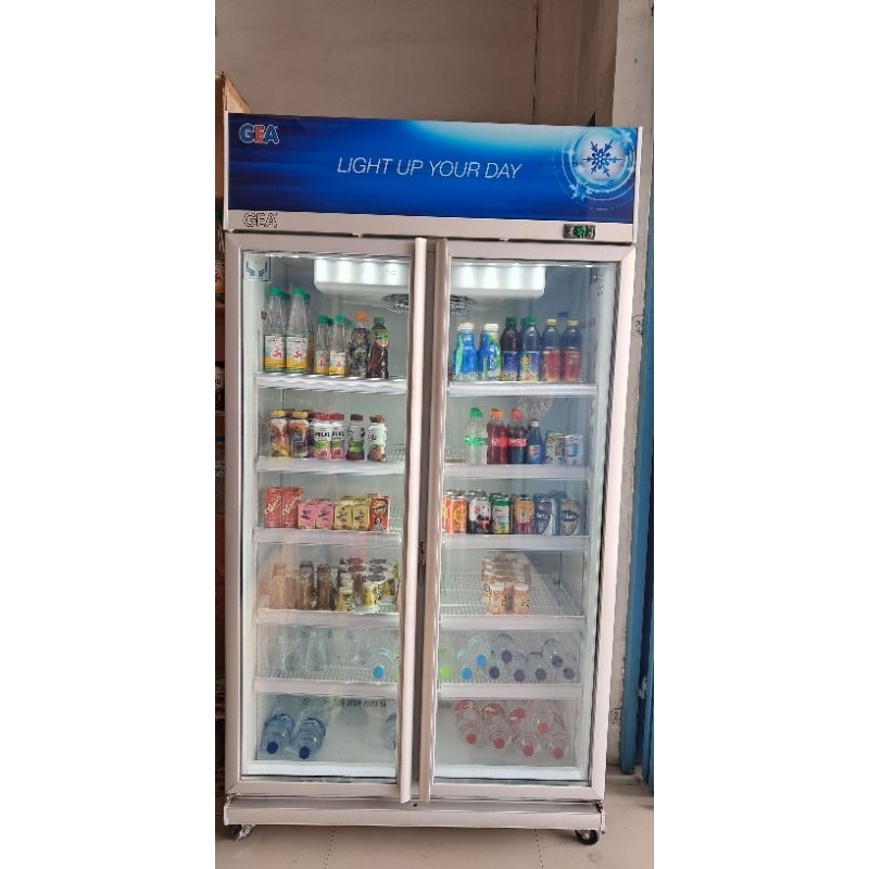 Jual SHOWCASE COOLER GEA 2 PINTU EXPO 800AH/CN (SECOND) | Shopee Indonesia