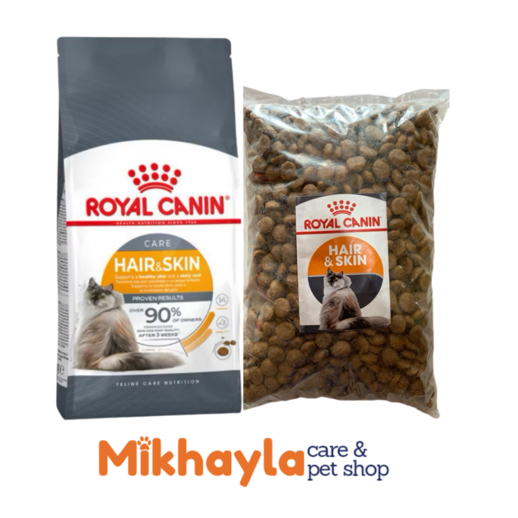 Jual Royal Canin Hair & Skin Kemasan Repack 500gr RC Hair And Skin ...