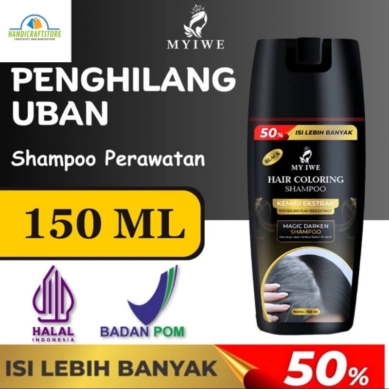 Jual Shampoo Myiwe Penghitam Rambut Alami Shampoo Uban My Iwe | Shopee ...