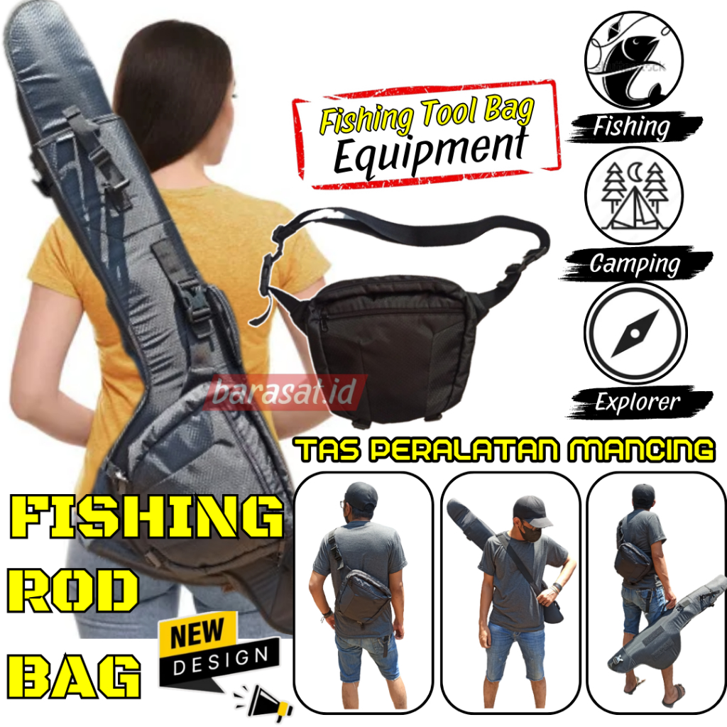Jual Tas Peralatan Mancing Rod Bag Pancing Kuat Bahan Tebal Premium ...