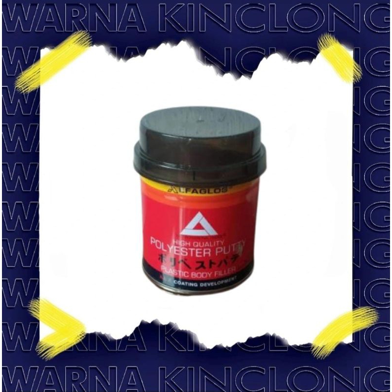 Jual DEMPUL ALFAGLOS / POLYESTER PUTTY ALFAGLOS 250g | Shopee Indonesia