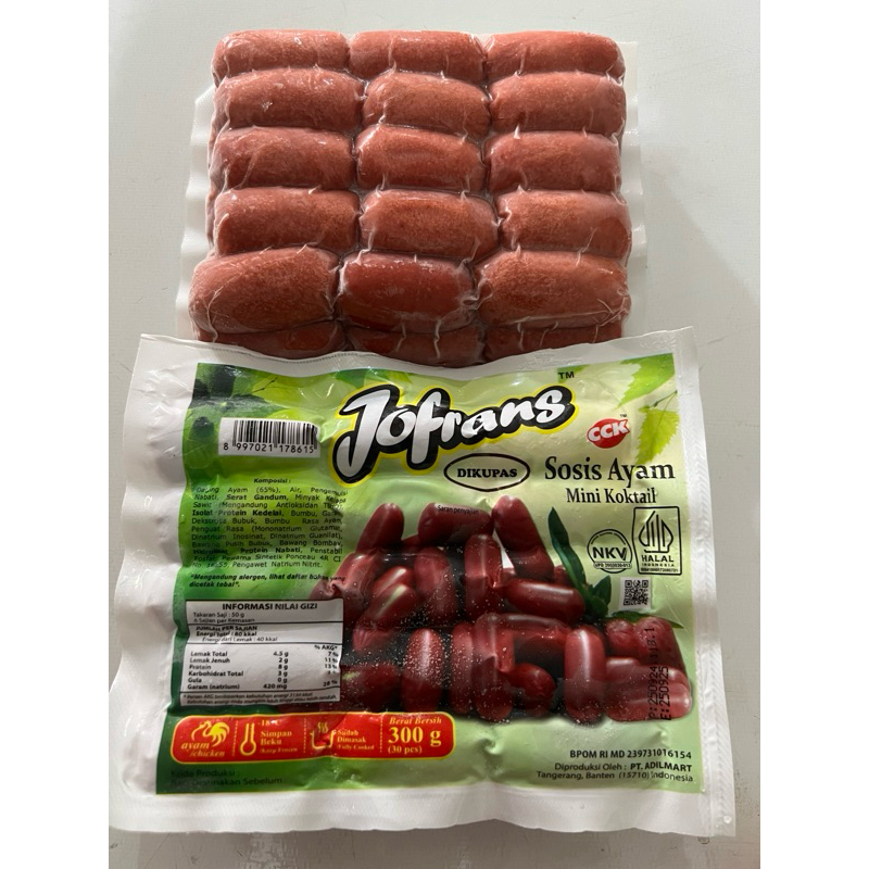 Jual Jofrans Sosis Ayam Cocktail dpt 2 pack | Shopee Indonesia