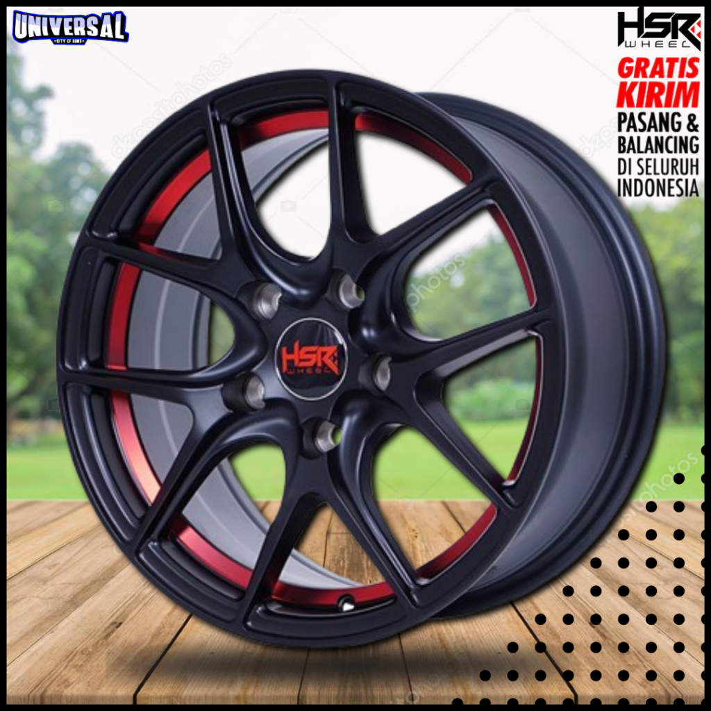 Jual Velg Racing R15 Model HSR TOREY 1135 R15X7 H5X114,3 ET42 BMF For ...