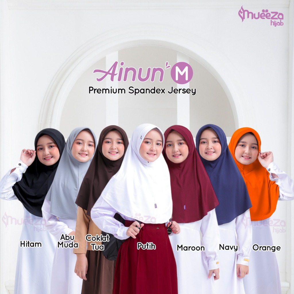 Jual Grosir Hijab Jilbab Kerudung Polos Anak Sekolah Instan SD 5-10 Tahun Premium Spandex Jersey ...