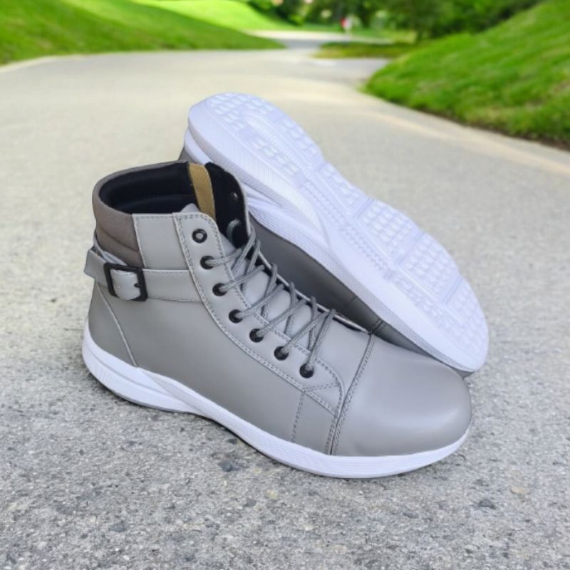 Jual ZAGAN GRAY | Sepatu Boots Unisex Pria / Wanita Boots Resleting ...