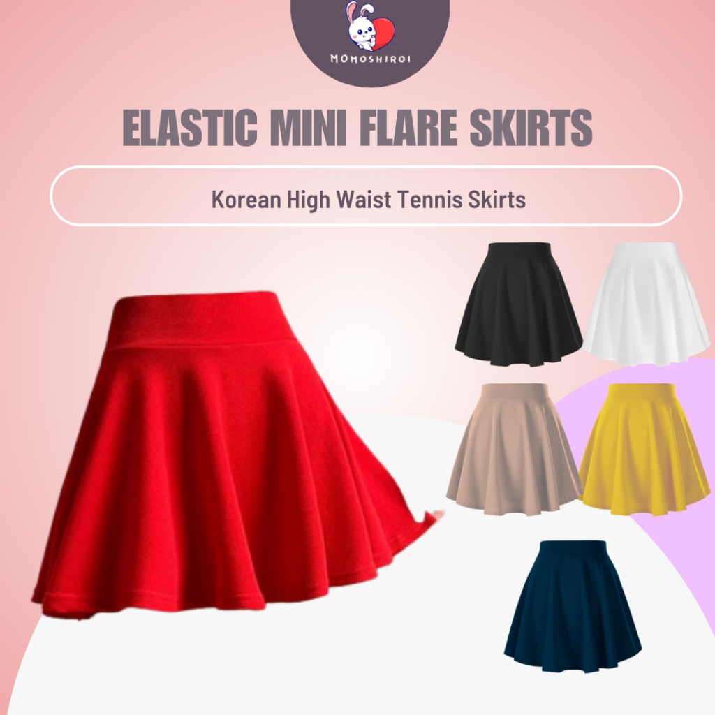 Jual Rok Mekar Duyung Flare Scuba Skirt Rok Mini Pendek All Size ...