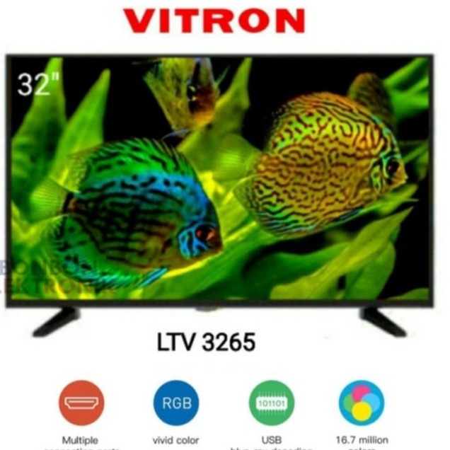 Jual Vitron TV LED 32 inch LTV 3265 USB Movie HDMI | Shopee Indonesia