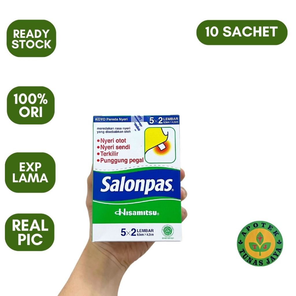Jual Salonpas Koyo Hijau Box Pereda Nyeri ( Isi 10 Sachet) | Shopee Indonesia