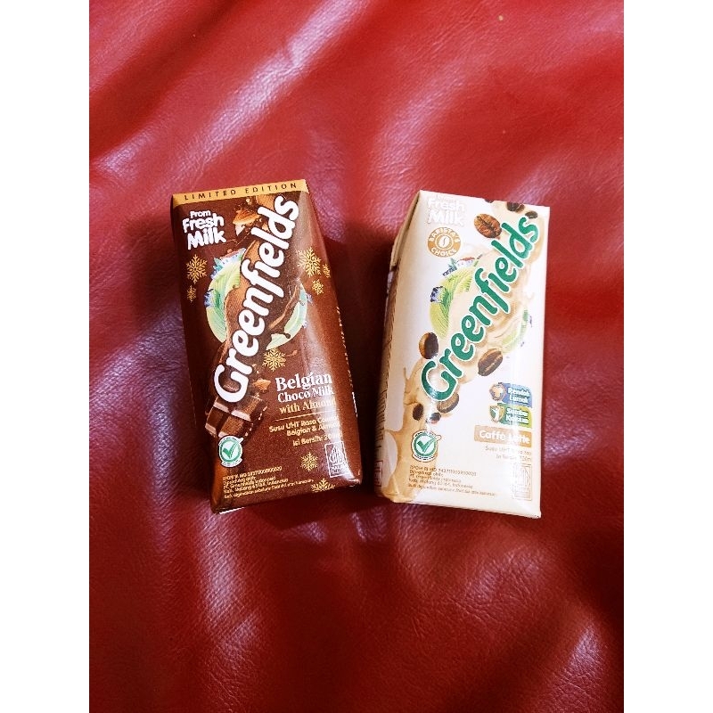 Jual surabaya susu greenfields belgian choco almond caffe latte limited ...
