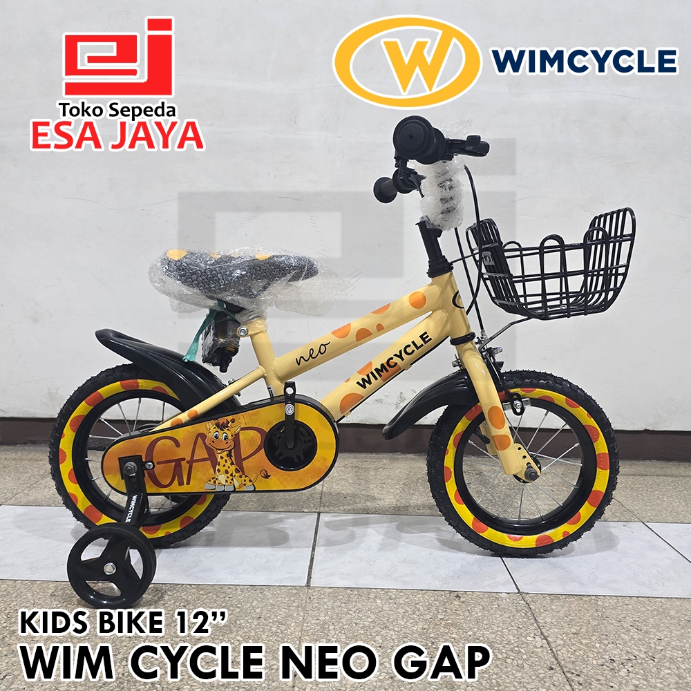 Jual Sepeda Anak WimCycle Neo Gap 12 inch BMX Yellow Wim Cycle | Shopee ...