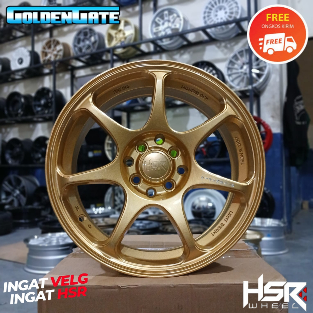 Jual Velg mobil ring 16 gold pcd 8x100/114,3 lebar 7 et42 rata body ...