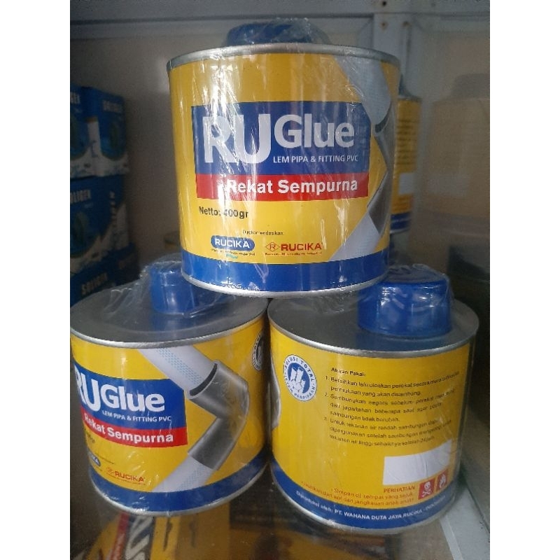 Jual Lem RUGLUE kaleng 400 gr , lem pipa pvc | Shopee Indonesia