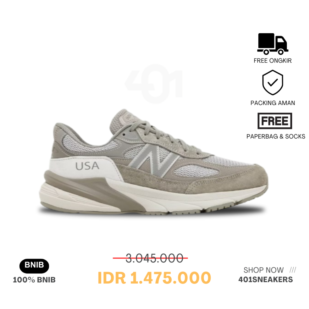 Jual Sepatu New Balance 990v6 x WTAPS Moon Mist Authentic 100% BNIB ...