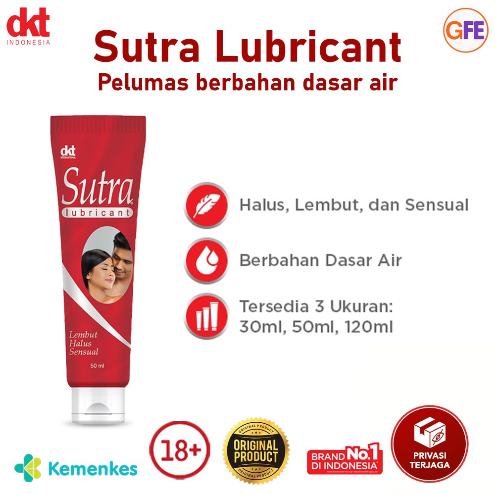 Jual SUTRA Lubricant Pelumas Pelicin Lembut Halus Area Intim Sensual ...