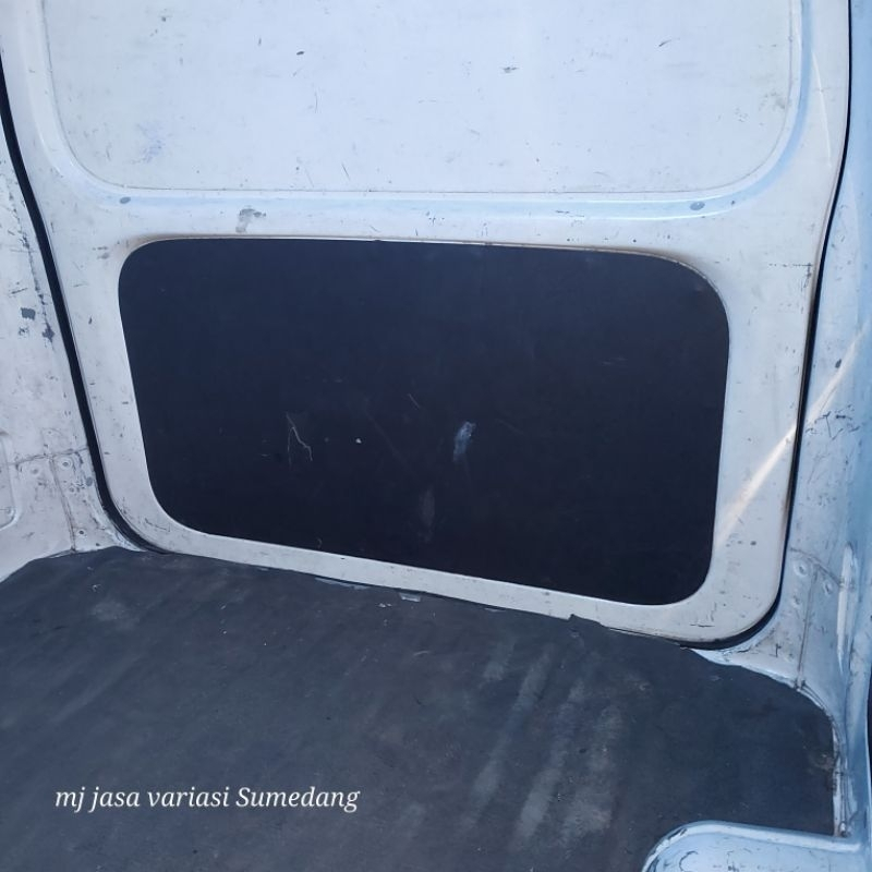 Jual bakleding 4mm bagasi/belakang granmax minibus/blinvan polos hitam ...