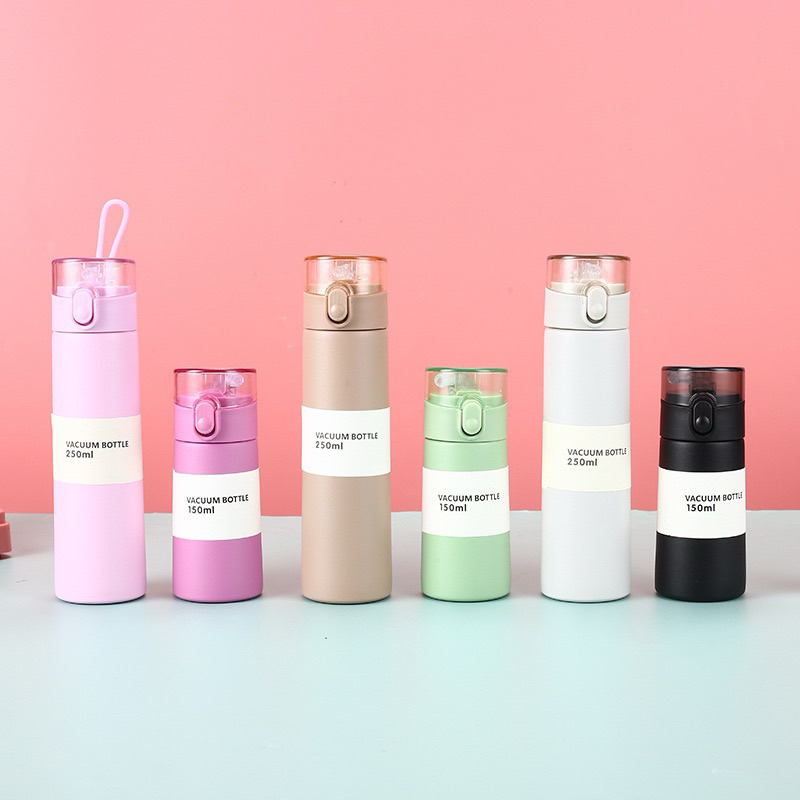 Jual botol minum mini 150ml 250ml Pocket tumbler bahan stainless steel ...