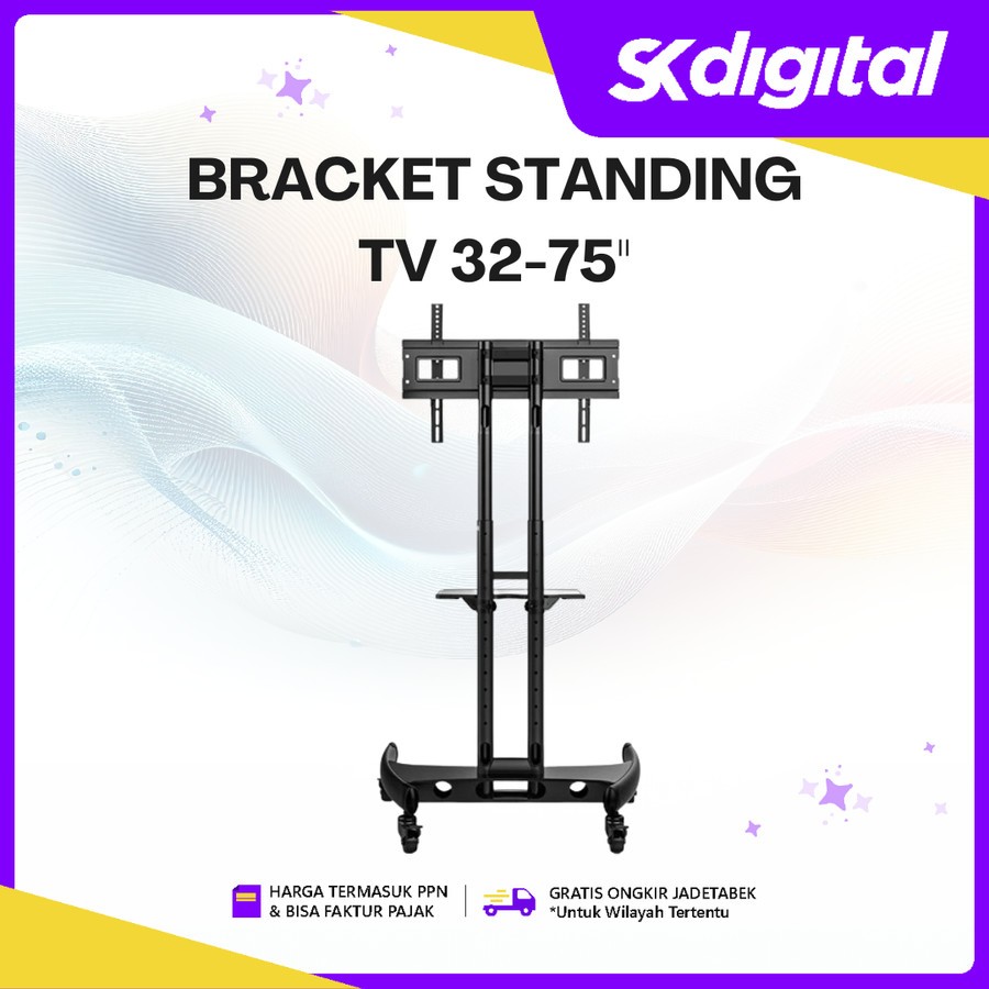 Jual Bracket Standing TV 32-75 inch North Bayou AVA1500 | Shopee Indonesia