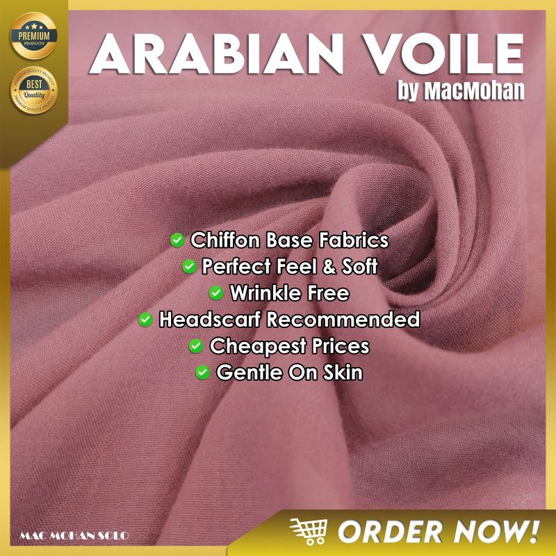Jual Kain ARABIAN VOILE / PARIS PREMIUM Lebar 150 CM Kain Voal Paris ...