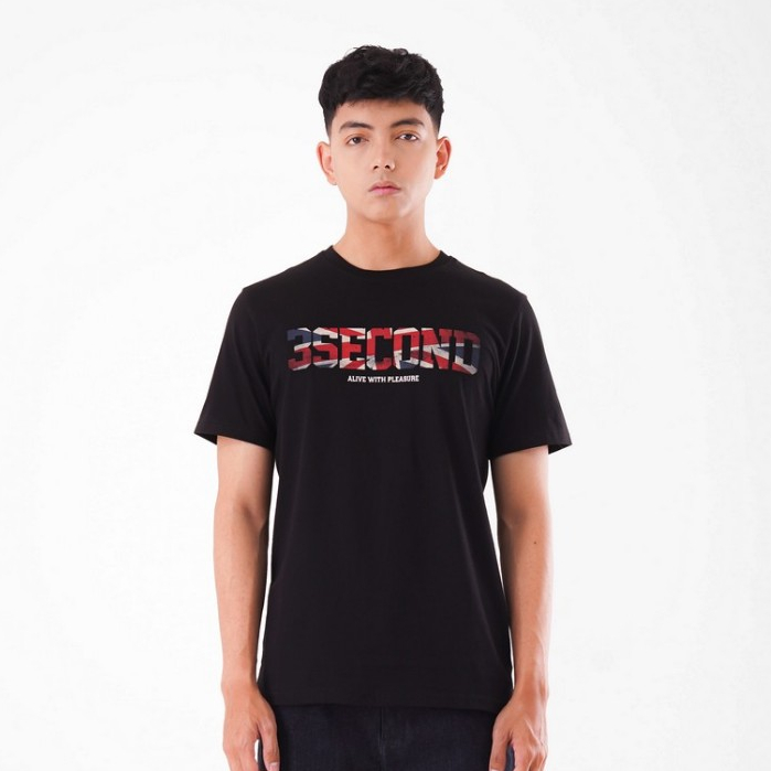 Jual 3Second Kaos Pria Lengan Pendek Katun Regular Fit Casual Tee Atasan Baju OL-C400424 ...
