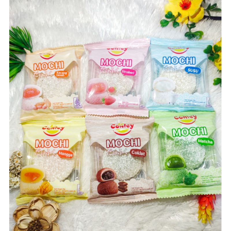 Jual Mochi Conley 5 pcs Rasa Cokelat Stroberi Susu Kacang Mangga Matcha ...