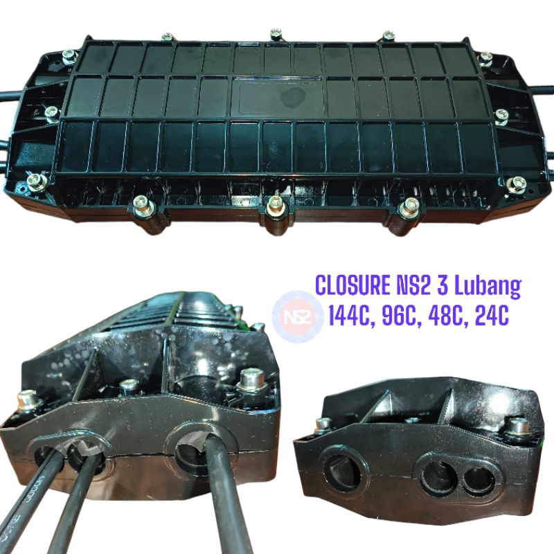 Jual fusion closure 3 lubang 24 48 96 144 core NS2 original / closur ...