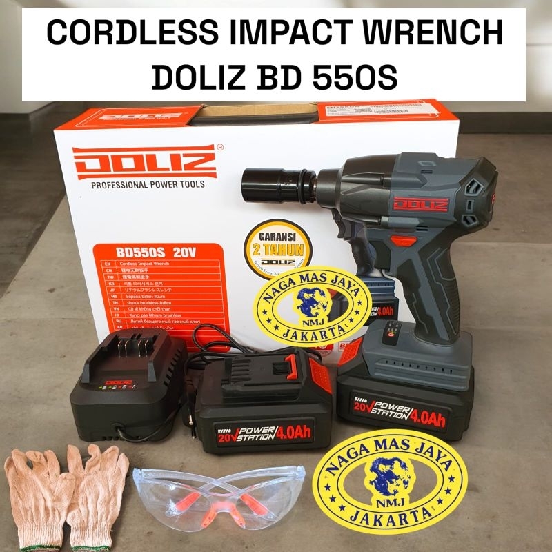 Jual DOLIZ BD 550S CORDLESS IMPACT WRENCH BRUSHLESS DOLIZ BD550S / ALAT ...