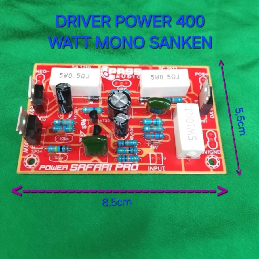 Jual KIT DRIVER POWER AMPLIFIER SAFARI SANKEN 400 WATT MONO | Shopee Indonesia