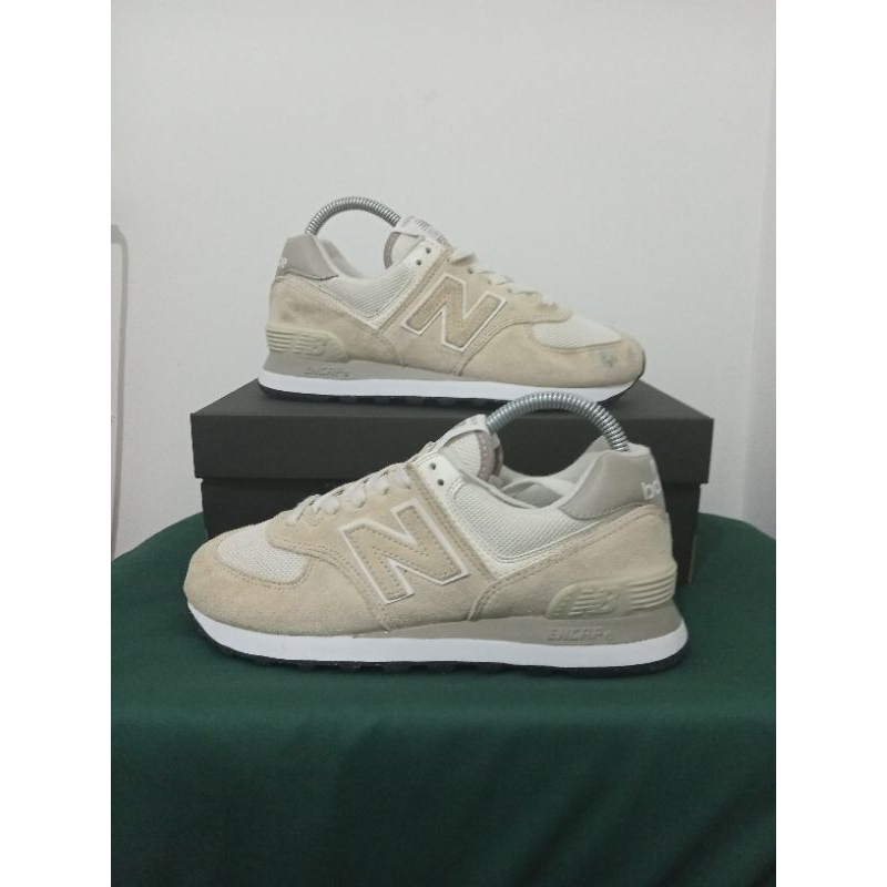 Jual New Balance 574 Classic Cream ( second original ) | Shopee Indonesia