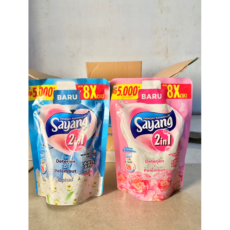 Jual (3 PCS 16K) SAYANG DETERJEN 2IN1 PLUS PEMBERSIH PELEMBUT ORIGINAL ...