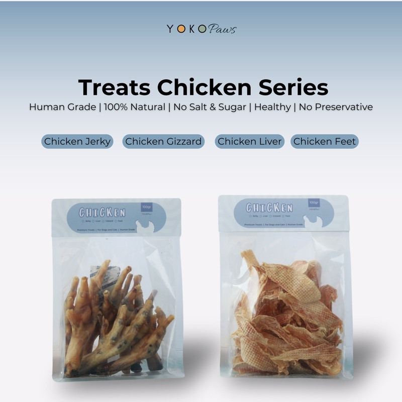 Jual YOKO PAWS | Treats Chicken Series | Dehydrated Chicken Jerky ...